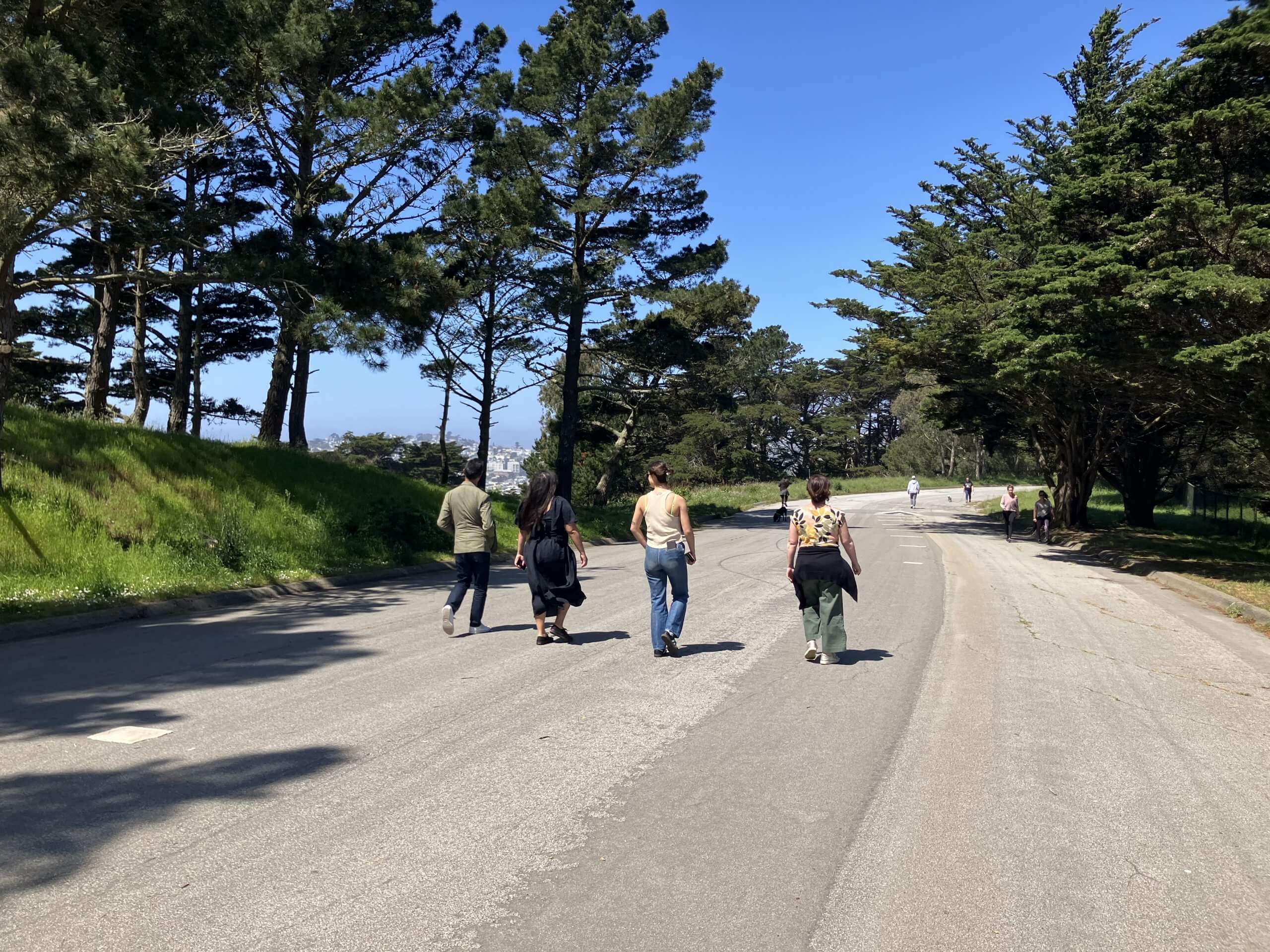 Check out the permanent car-free space in McLaren Park: Shelley Drive ...