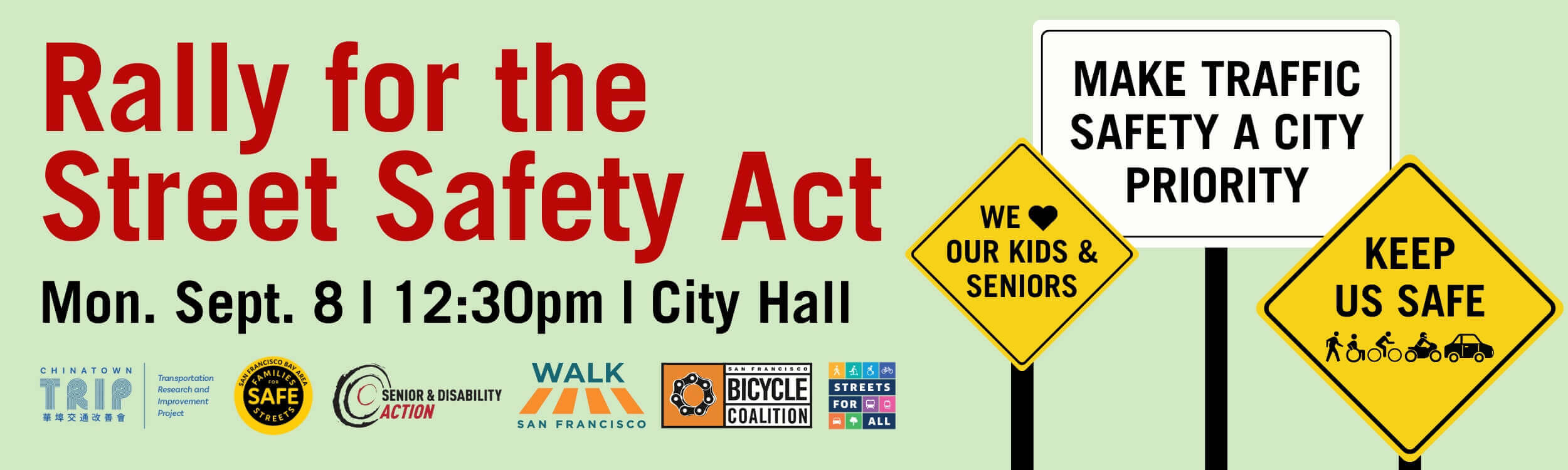 Support the 'Street Safety Act' on Monday, September 8 - Walk San Francisco